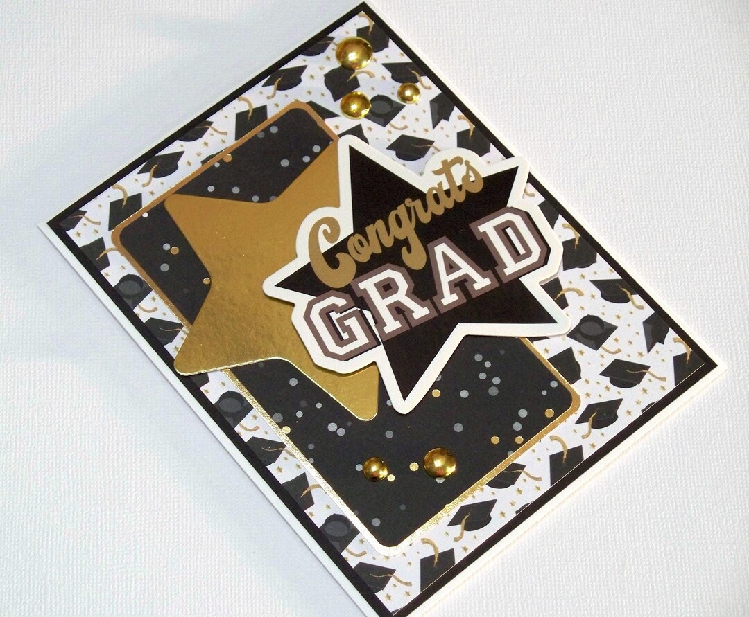Congratulations Graduation Gift Card Holder, Handmade Card, Congrats ...