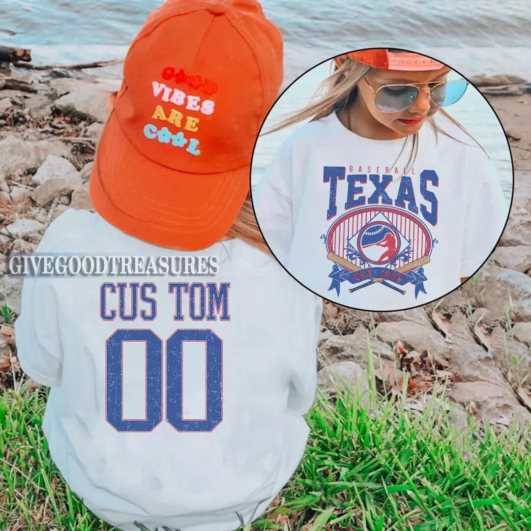 Personalized Texas Ranger Baseball T-shirts for Adults and Kids, Texas ...