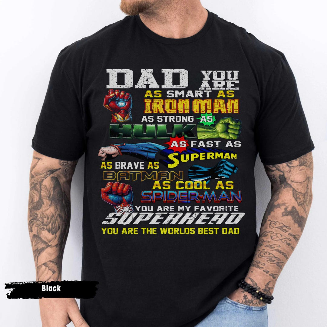 Dad Superhero T-shirt | Father’s Day Gift for Dad | Hero Inspired Dad ...