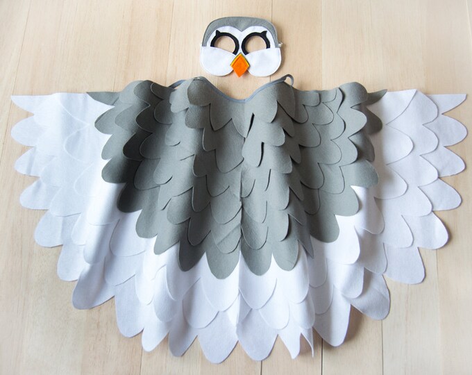 Puffin Costume for Kids, Children's Bird Wings and Mask Dress up Toy ...