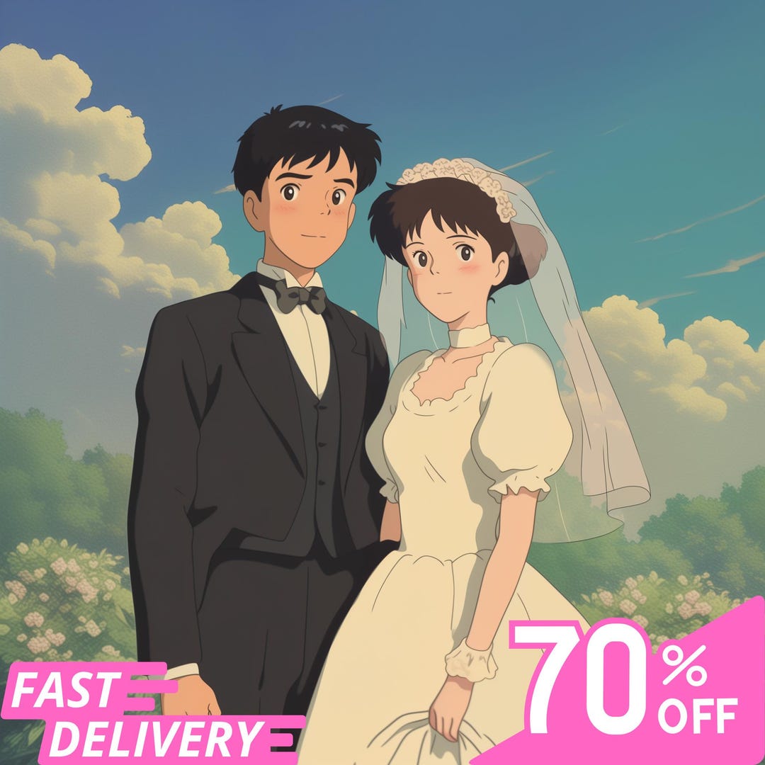 Custom Studio Ghibli Style Anime Portrait From Photo | Family or Couple ...