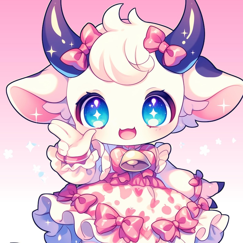Chibi Furry Art Commission | Custom Fursona Reference Sheet, Furry Icon ...