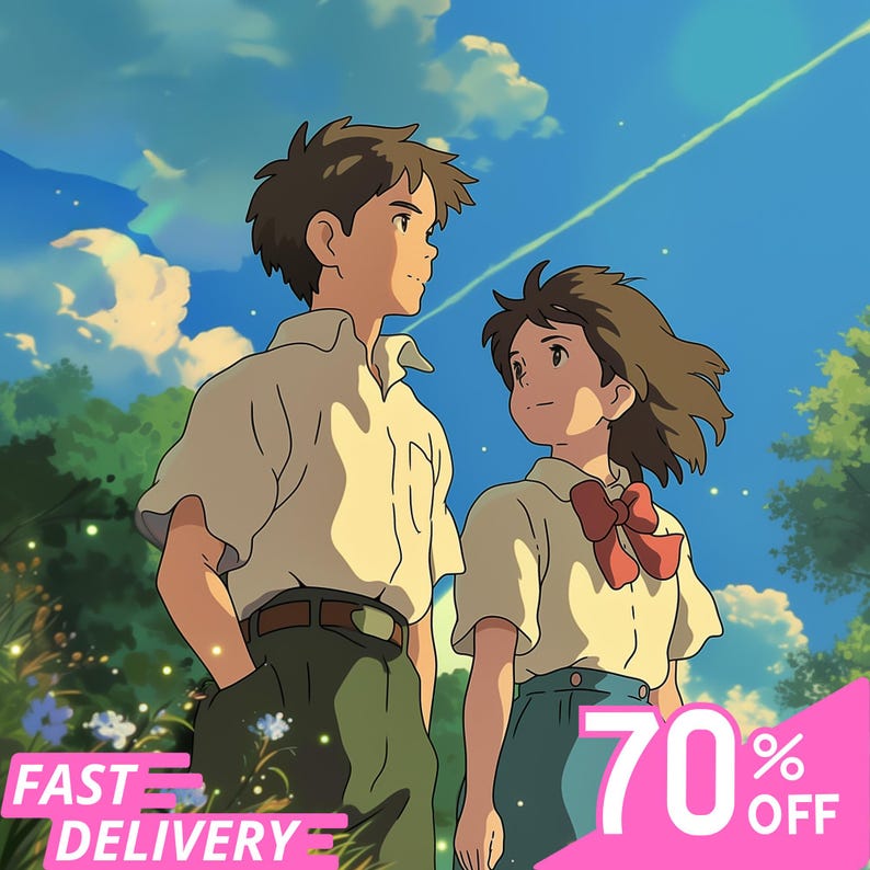 Custom Ghibli-style Art | Anime Portraits for Couples, Families & Pets ...