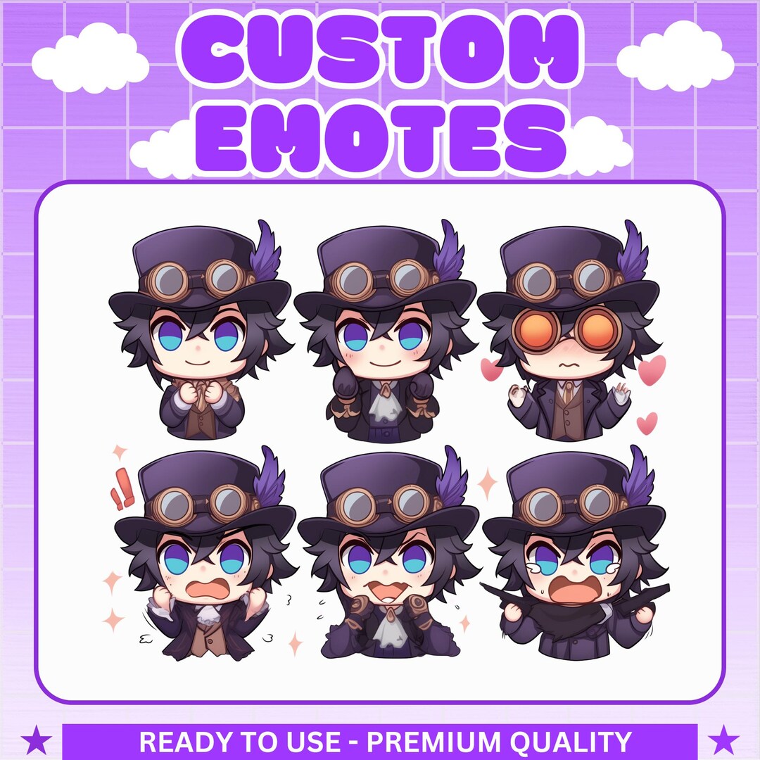 Custom Twitch Emotes, Animated Emotes, Vtuber Emotes, Kick Emotes, Sub ...