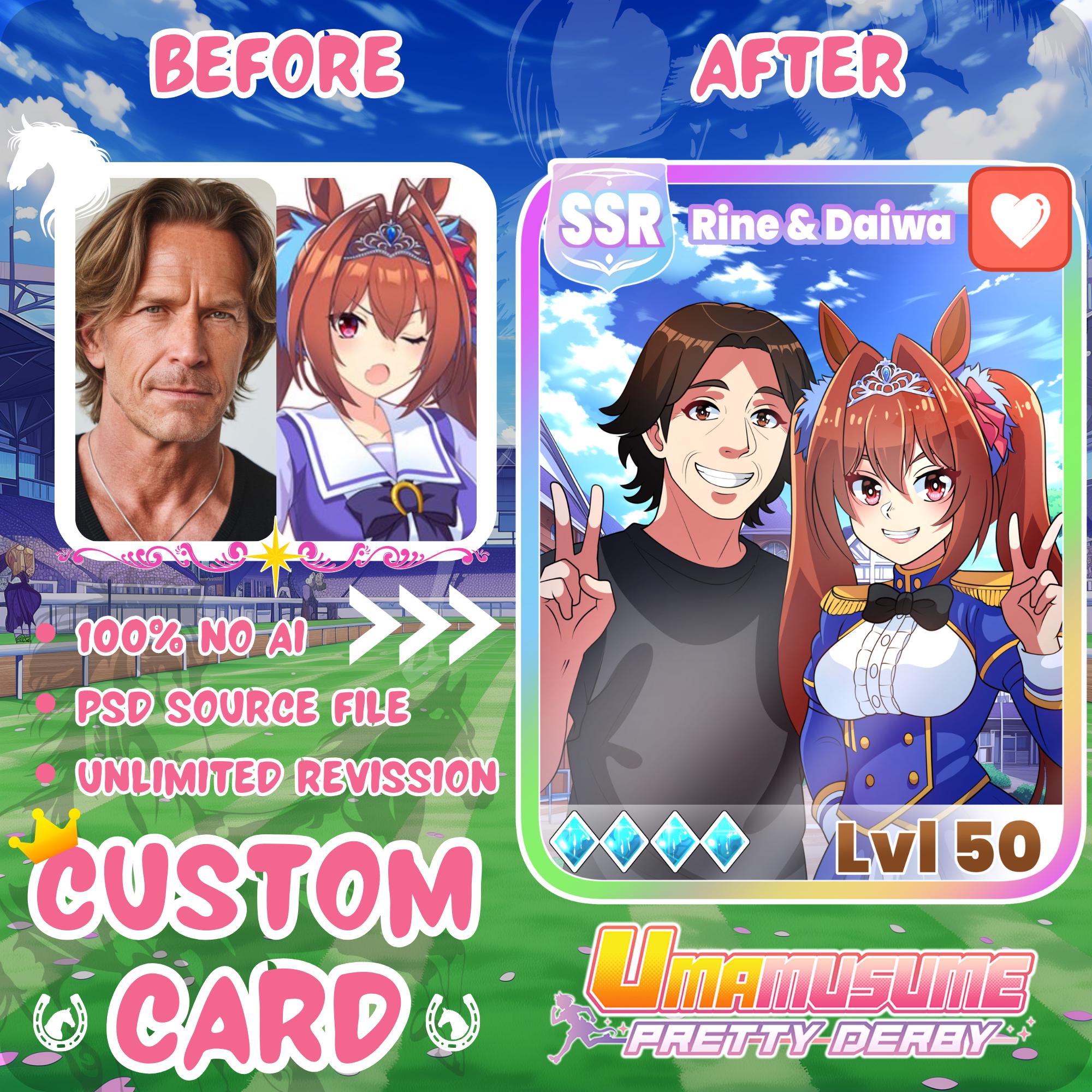Uma Musume Pretty Derby Card | Custom Anime Portrait From Photo | OC ...