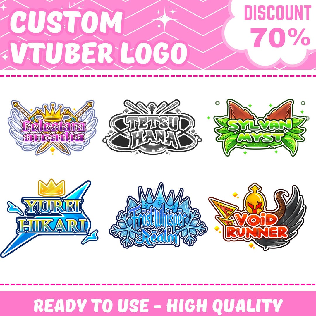 Custom Cute Vtuber Logo Vtuber Logo, Custom Vtuber Logo Commission ...