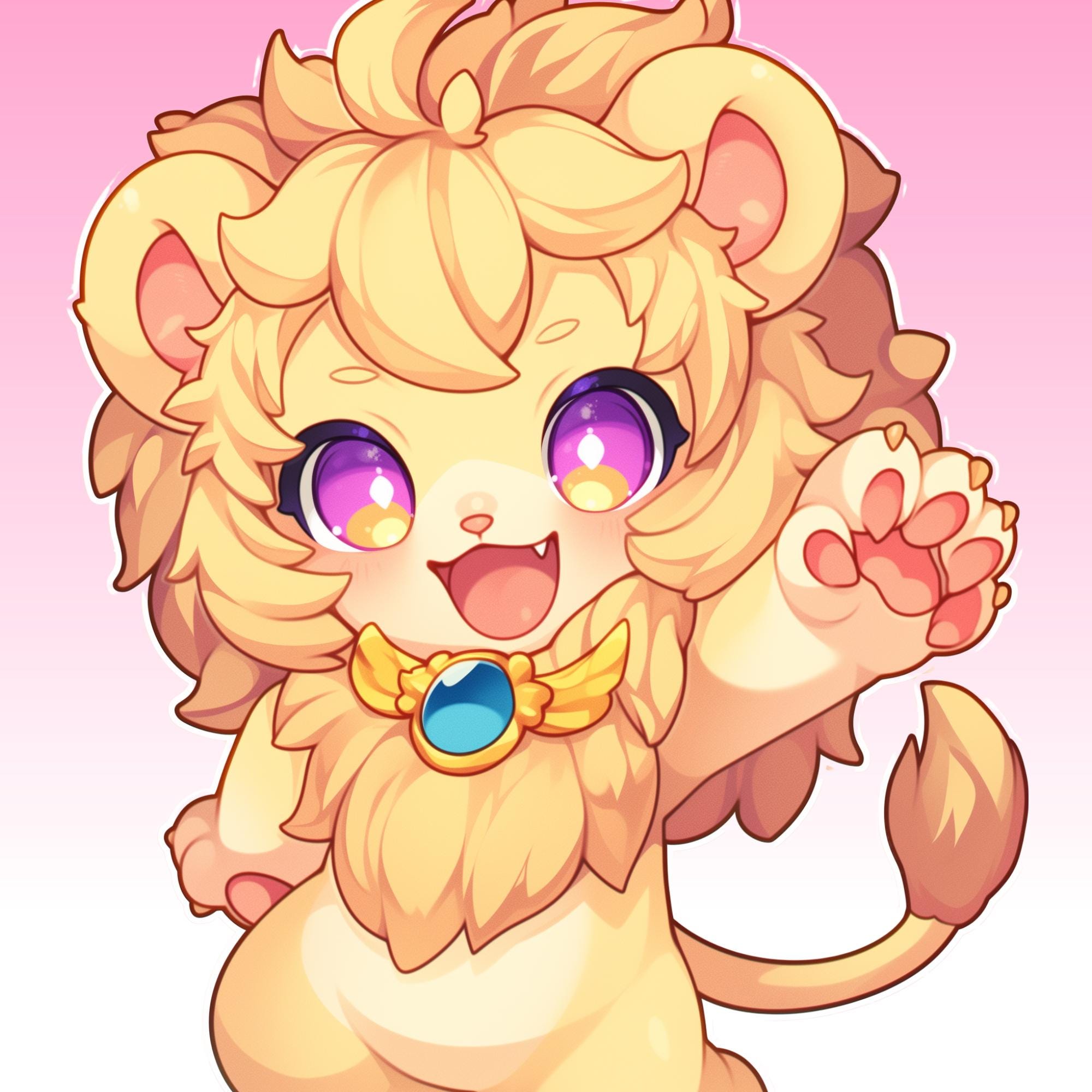 Chibi Furry Art Commission | Custom Fursona Reference Sheet, Furry Icon ...