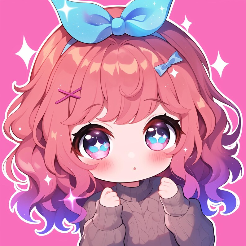 Custom Chibi Character Commission | Cute Anime Chibi Art | Personalized ...