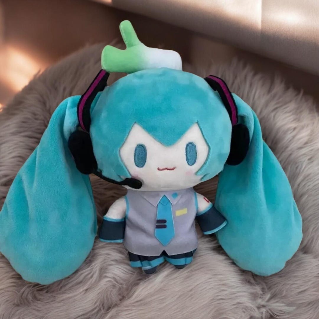Hatsune Miku Plush Keychain – Anime Singer Cosplay Doll, Kawaii ...