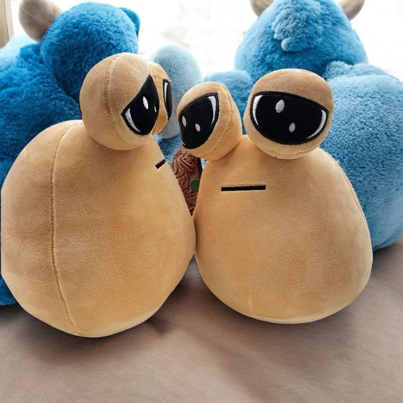 My Pet Alien Pou Plush Toy - Kawaii Anime Cartoon Stuffed Pillow, Cute ...