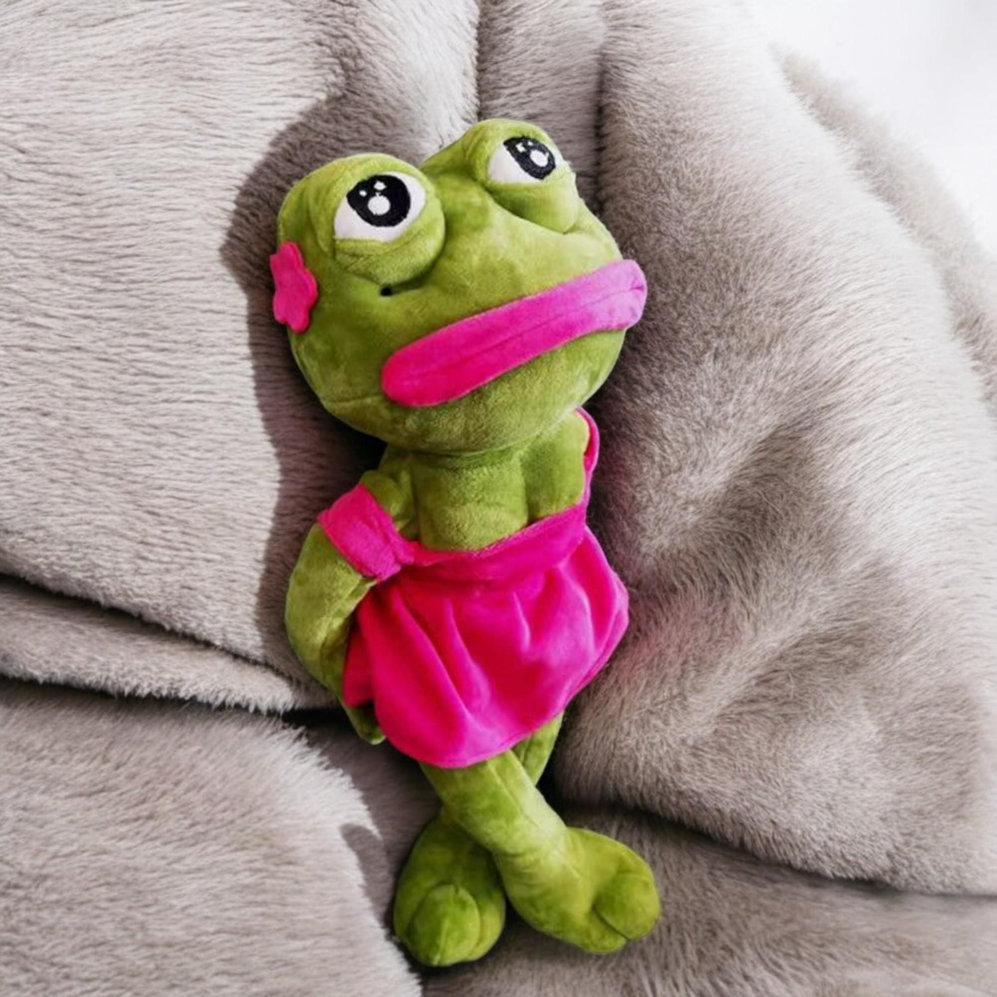 Sad Frog Plush - Cute Pepe the Sad Frog Plushie, Adorable Animal Plush ...