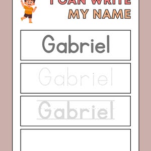 Name Tracing Worksheets for Kids Toddlers - Etsy