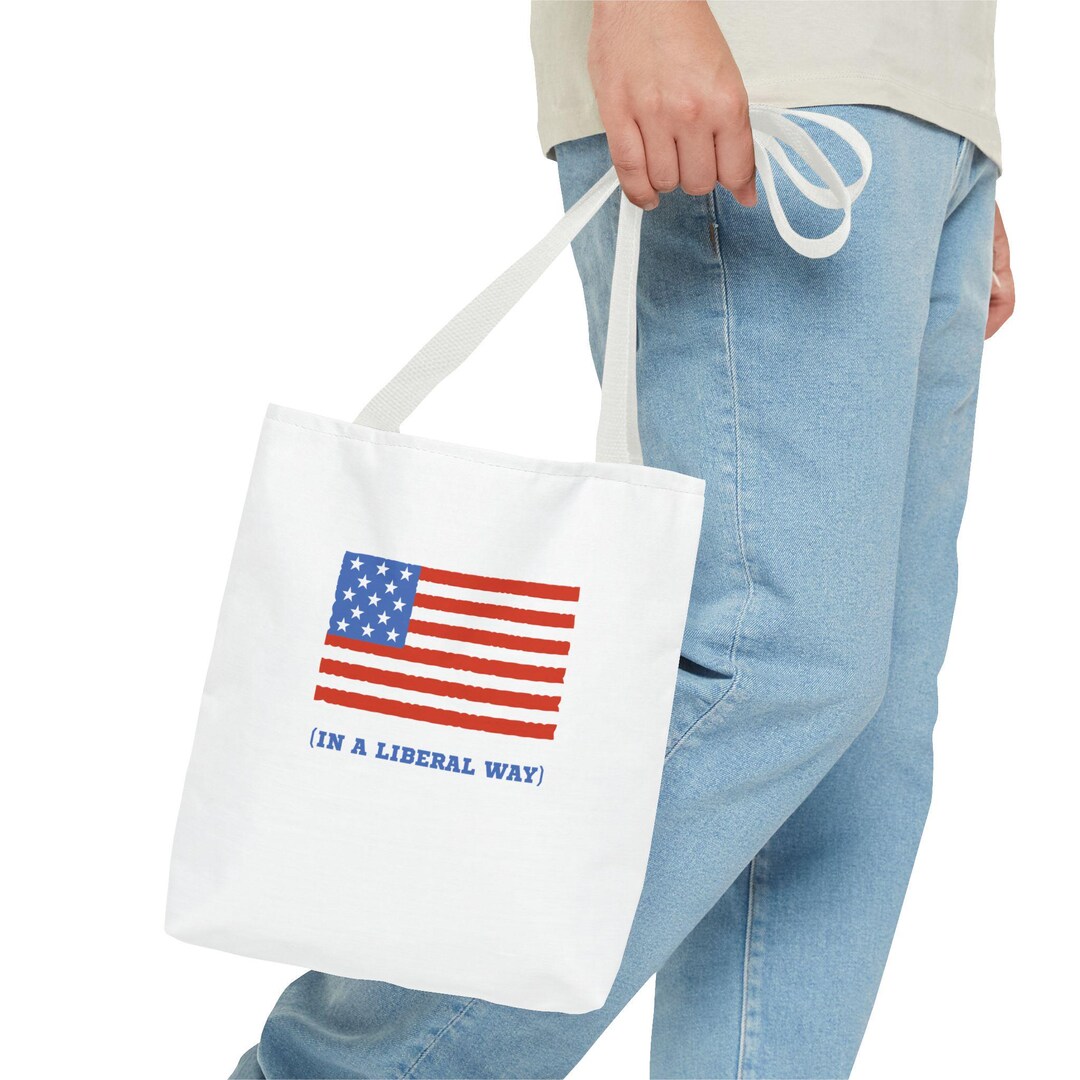 Patriotic Tote Bag: (in a Liberal Way) | Eco-friendly Shopping Bag ...