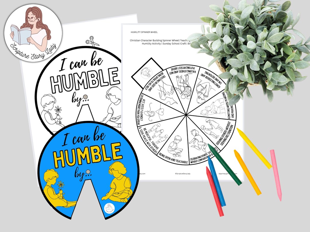 Bible Humility Spinner Wheel Craft, Ways to Be Humble/develop Humility ...