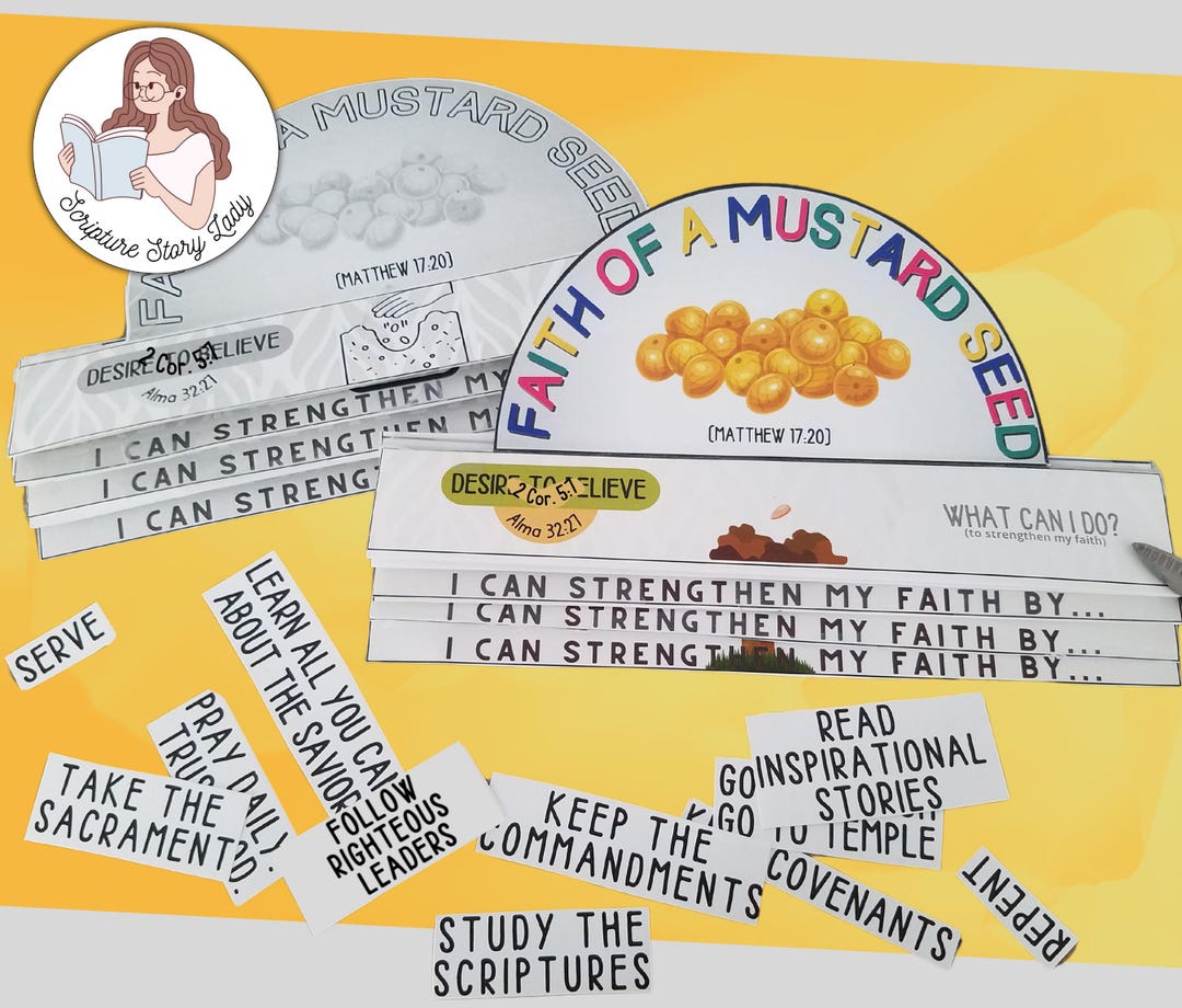 Bible-only, Faith as Mustard Seed Flipbook Craft, Matthew 17 +other ...