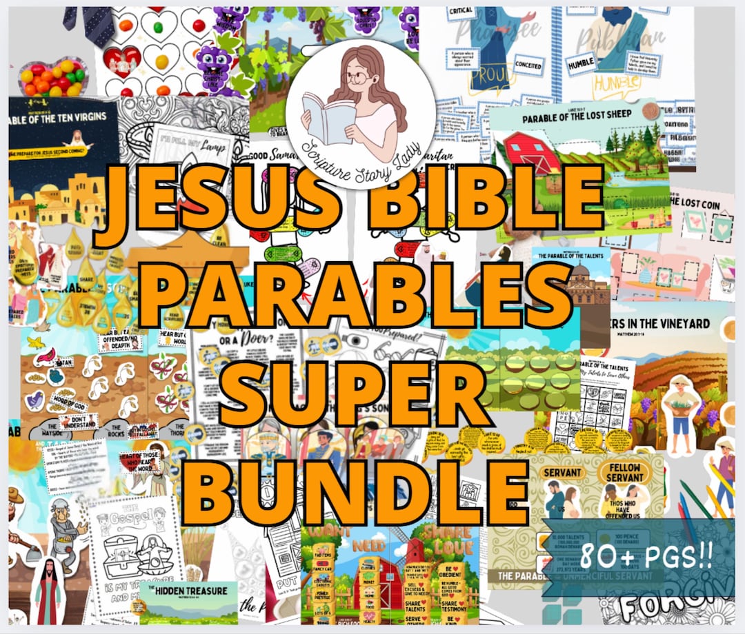 Bible-only, Jesus Parables Super Bundle, 20 Parables of Jesus, Kids ...