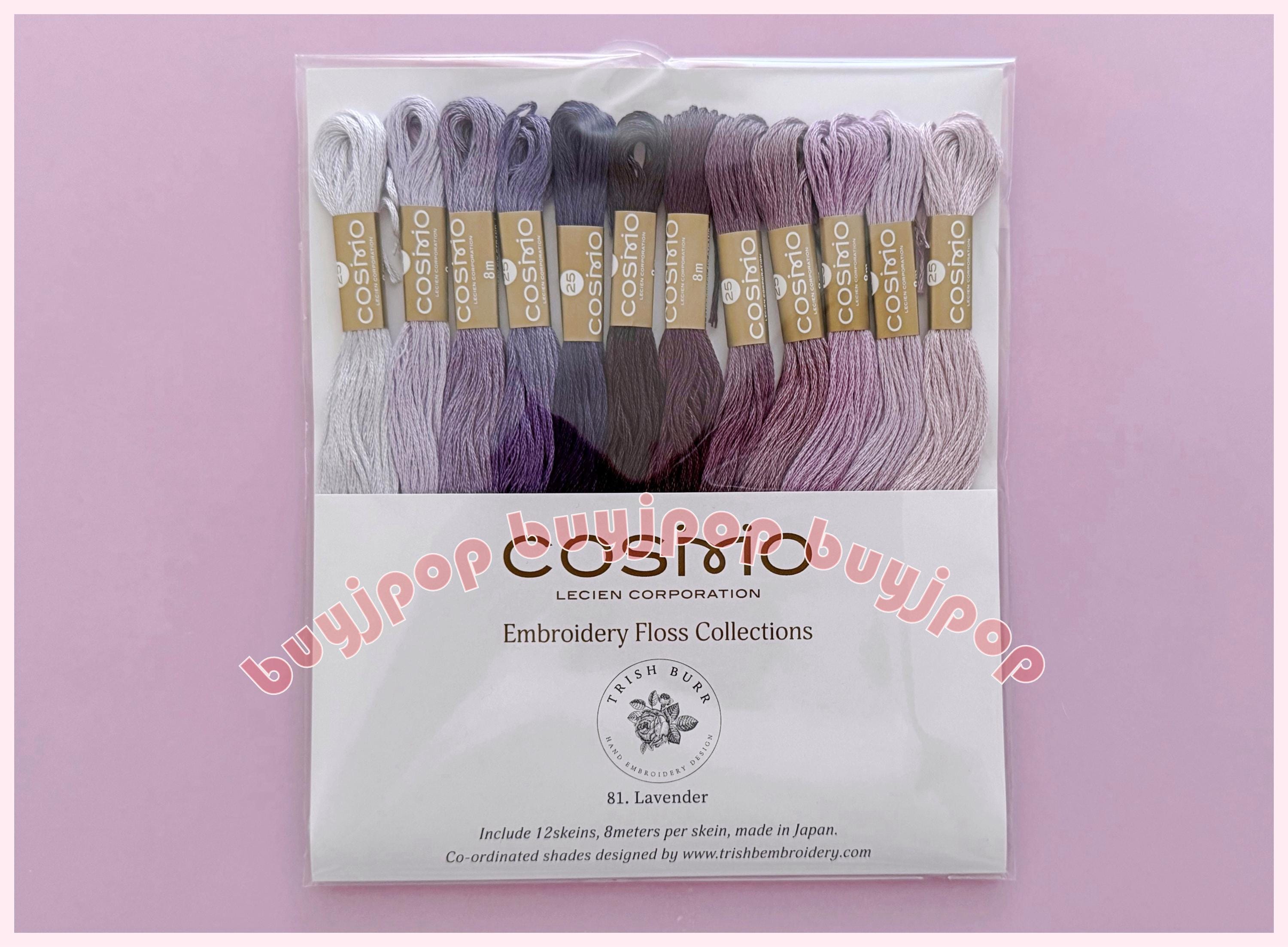 Japan Lecien Cosmo Embroidery Thread Floss Set 12 Skein Solid Color ...