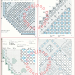 Elegant Hardanger Embroidery Japanese Embroidery Stitch Craft Pattern ...