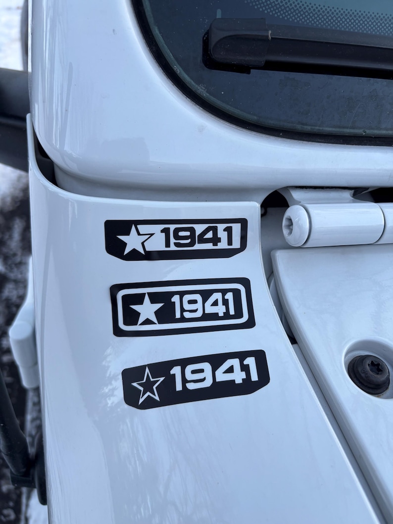 Star Cowl Decal Wrangler Jl Gladiator Parts Military Style Vintage ...
