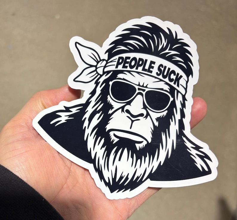 Bigfoot Car Decal Vinyl Sticker Waterproof Design Funny Sasquatch ...