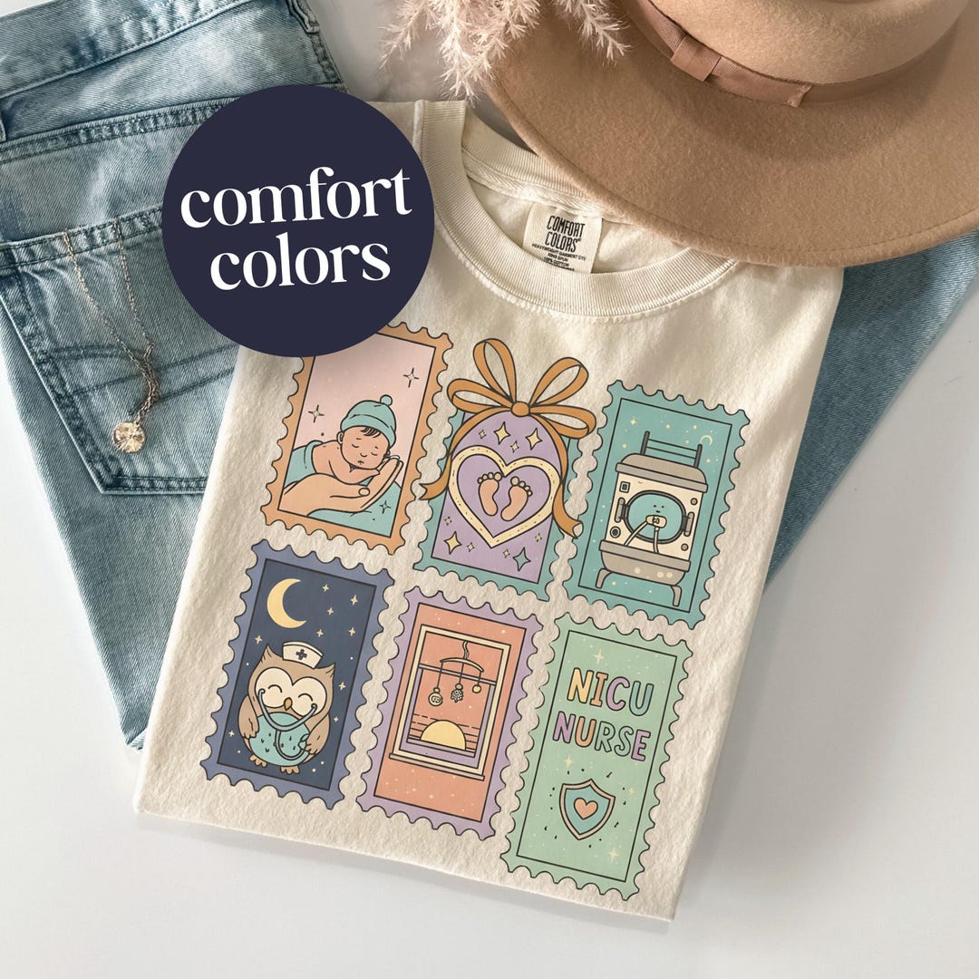 Comfort Colors® NICU Nurse Shirt Gift for Neonatal Nursing School Grad ...