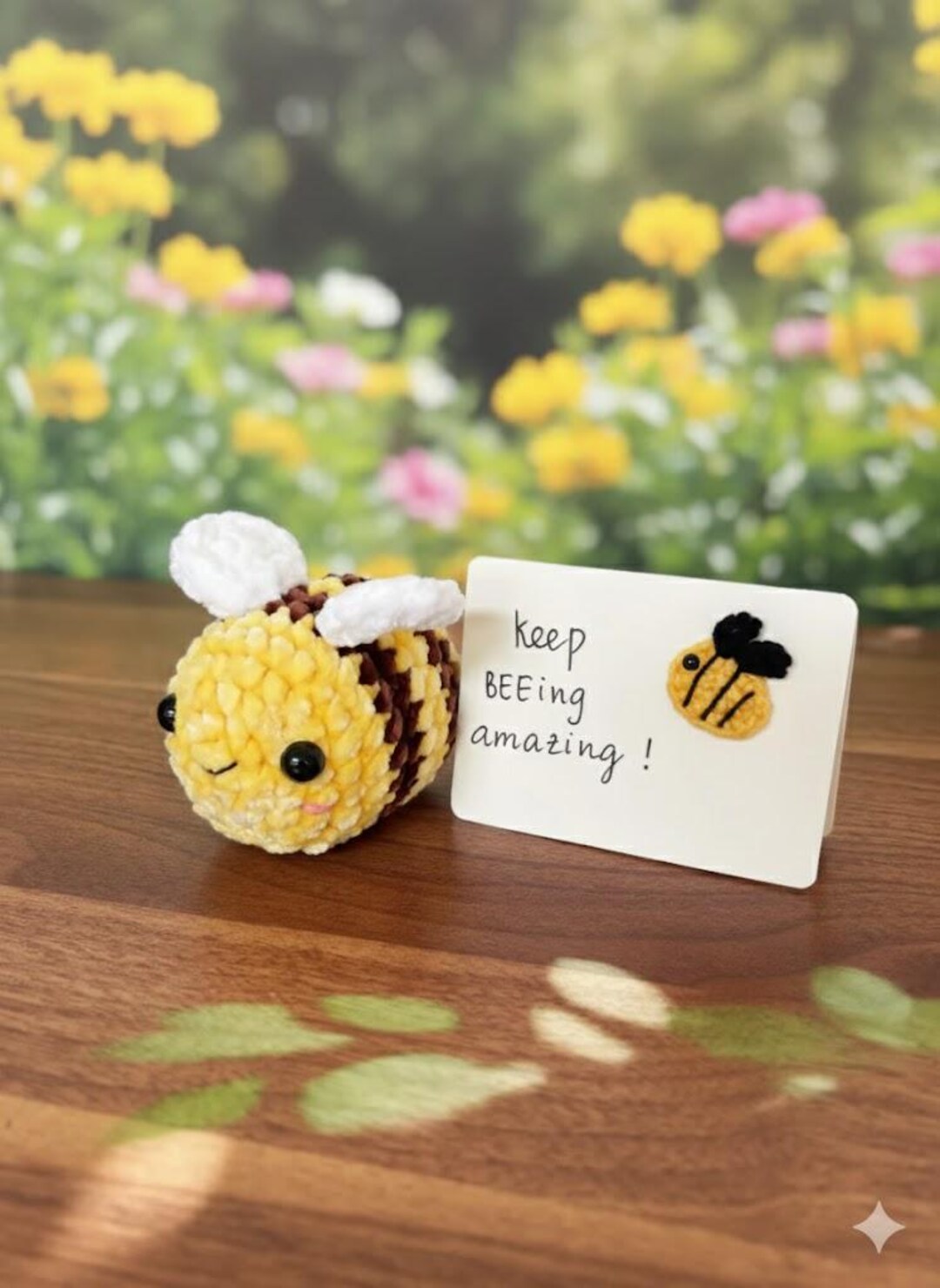 Cute Crochet Bee Plusie, Pocket Bee, Bumble Bee, Emotional Support ...