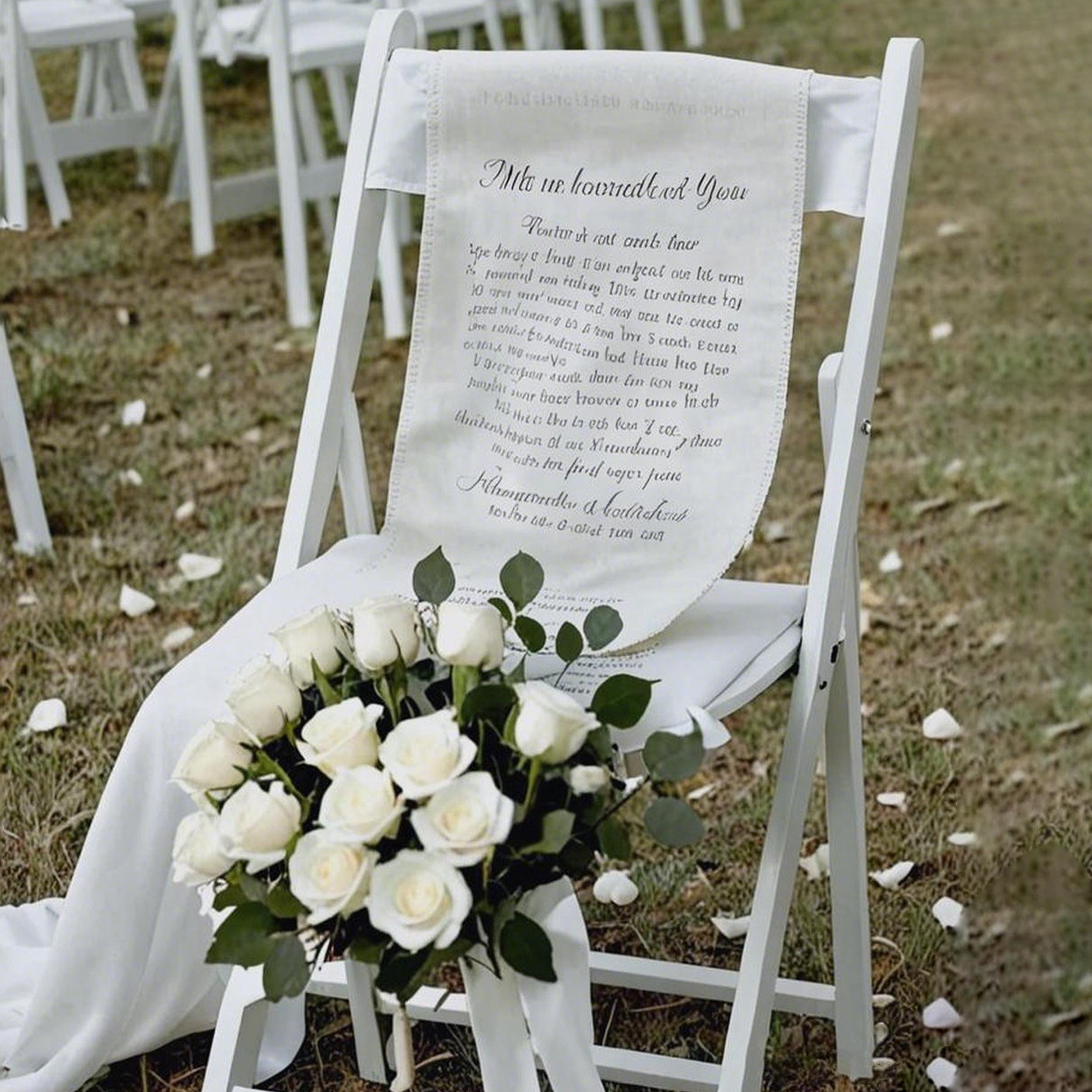 Memorial Chair Sign, Wedding Reserved Seat Banner, in Loving Memory ...