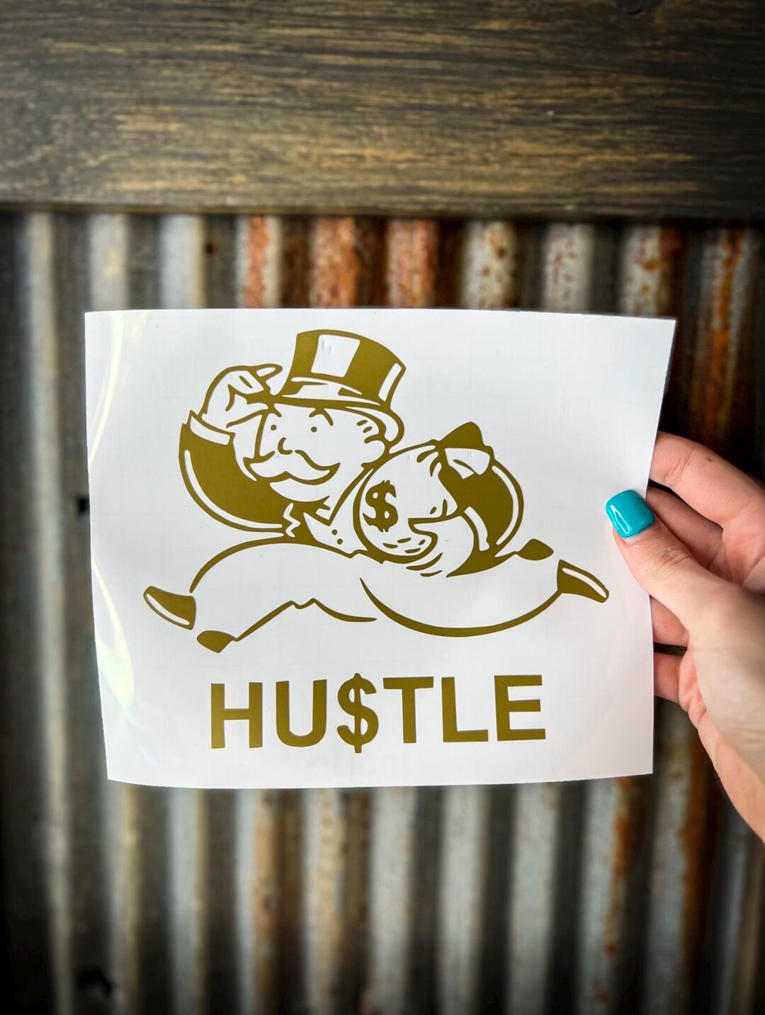 Monopoly Man Hustle Decal - Etsy
