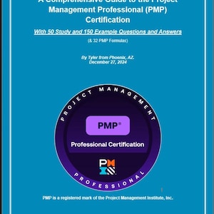 Comprehensive Guide to PMP Exam With Example Questions - Etsy