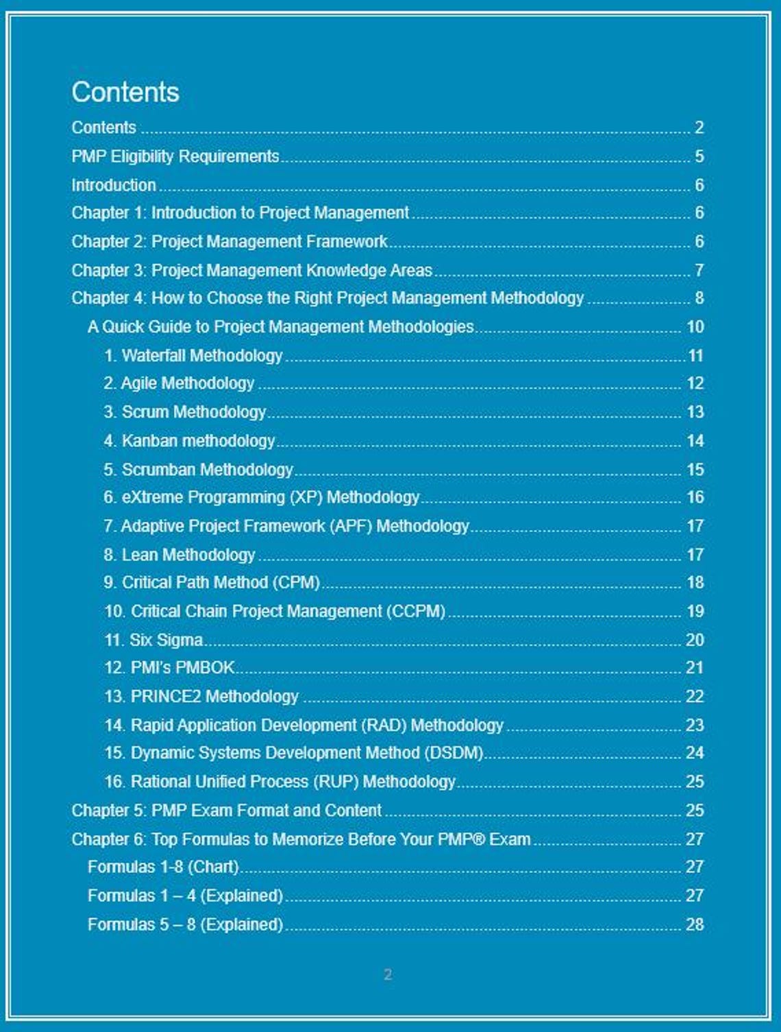 Comprehensive Guide to PMP Exam With Example Questions - Etsy