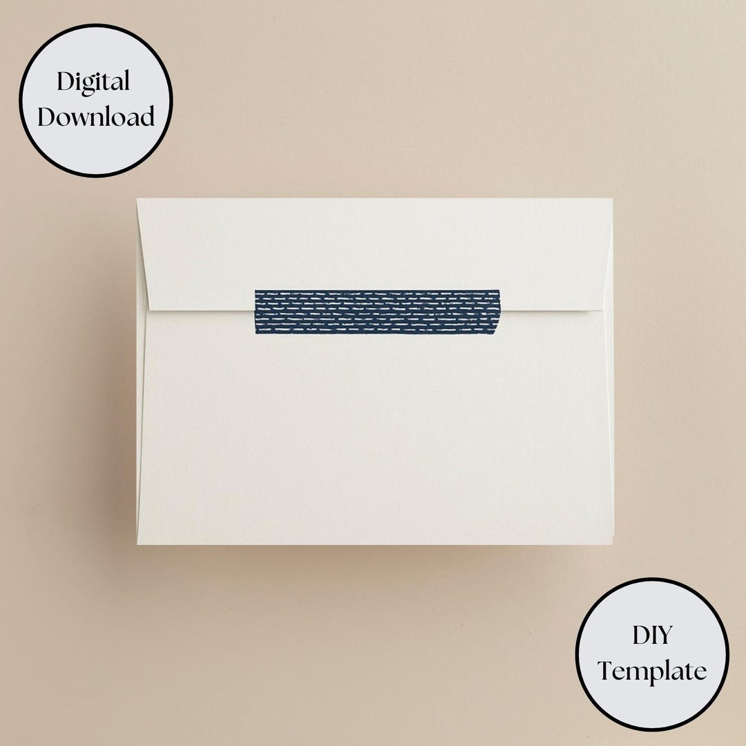 Printable A7 Envelope Template: 5x7 Inch DIY (PDF Download) - Etsy