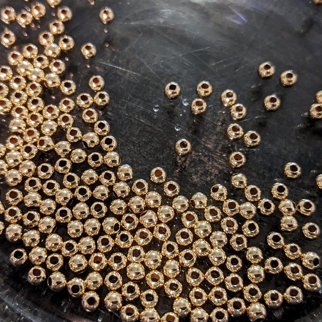 25% off ENDS SOON Round Spacer Beads 14kt Gold Filled Seamless Bead ...