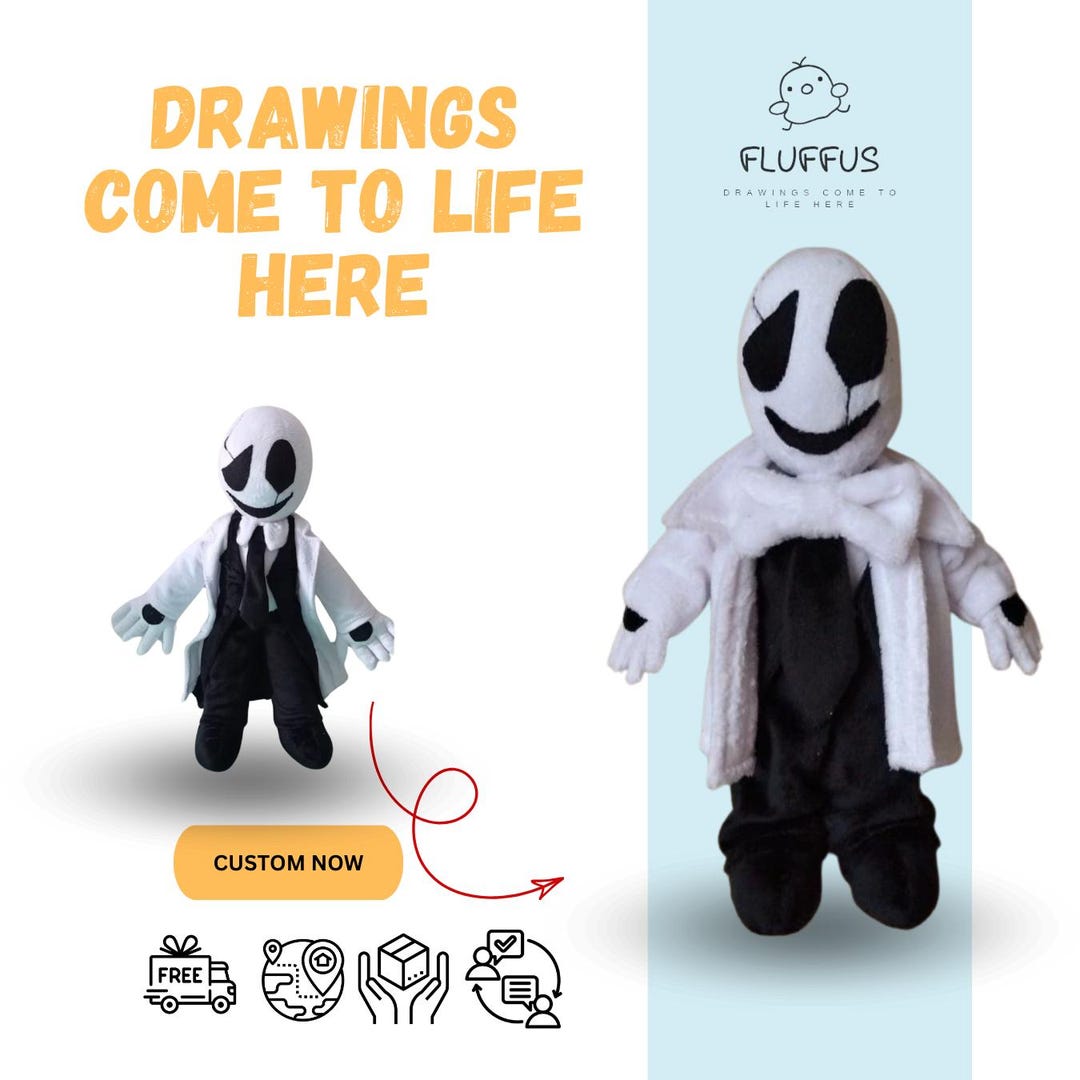 WD Gaster, Undertale, Plush Toys, Cuddly Toy, Game Characters, Stuffed ...