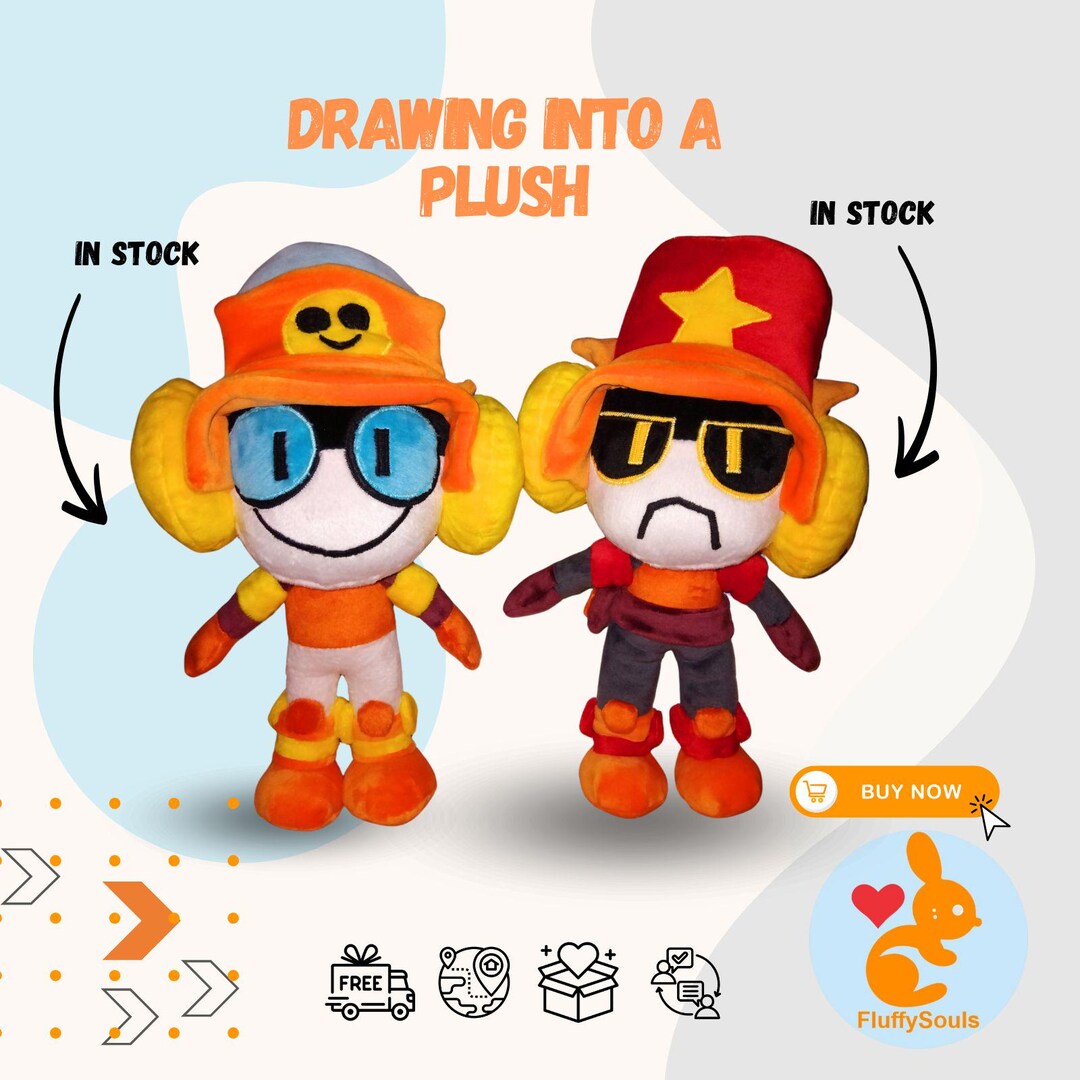 Larry and Lorry, Browlstars, Plush Toys, Cuddly Toy, Game Characters ...