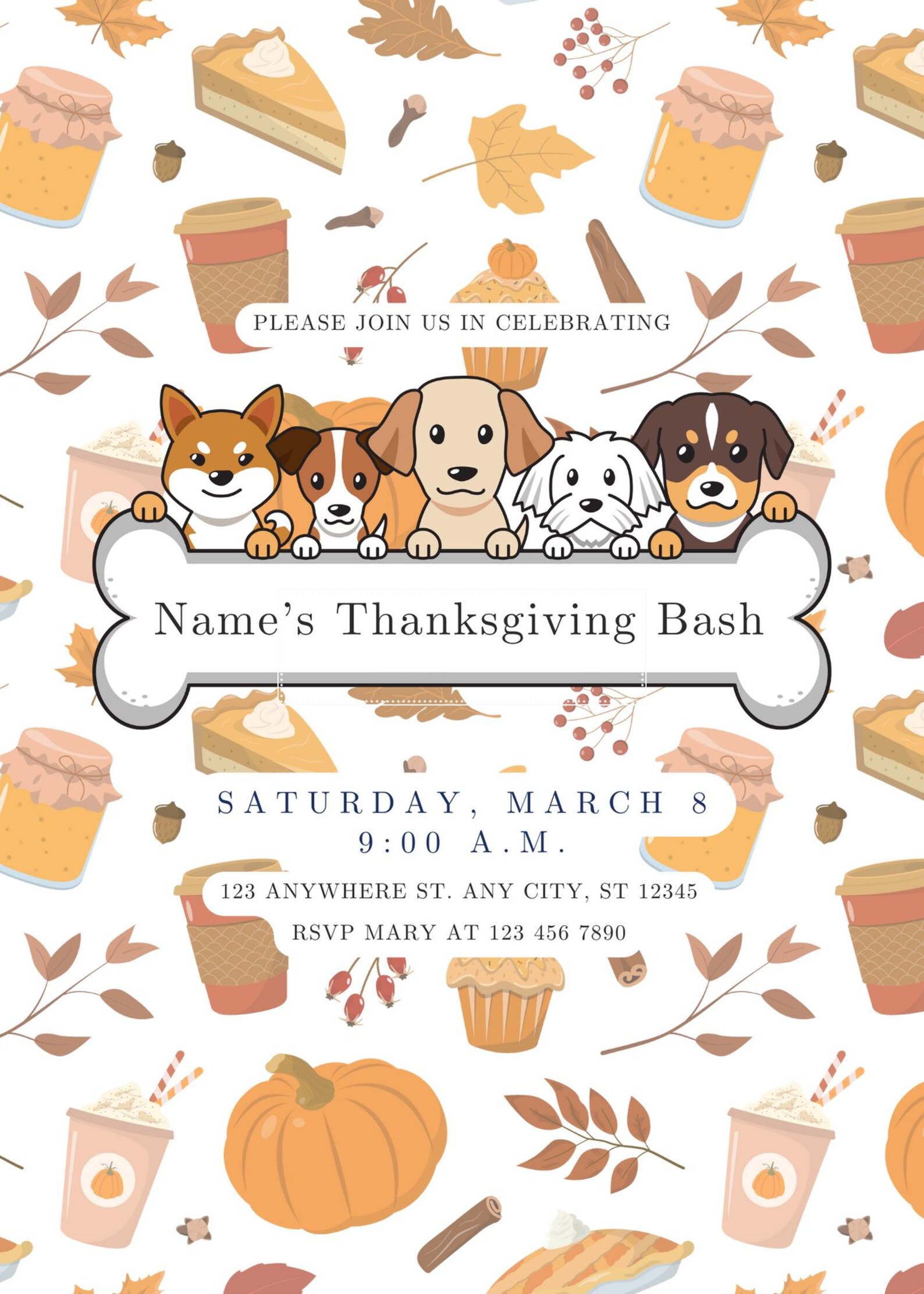 Custom Pet Puppy Shower Invitation Template - Etsy
