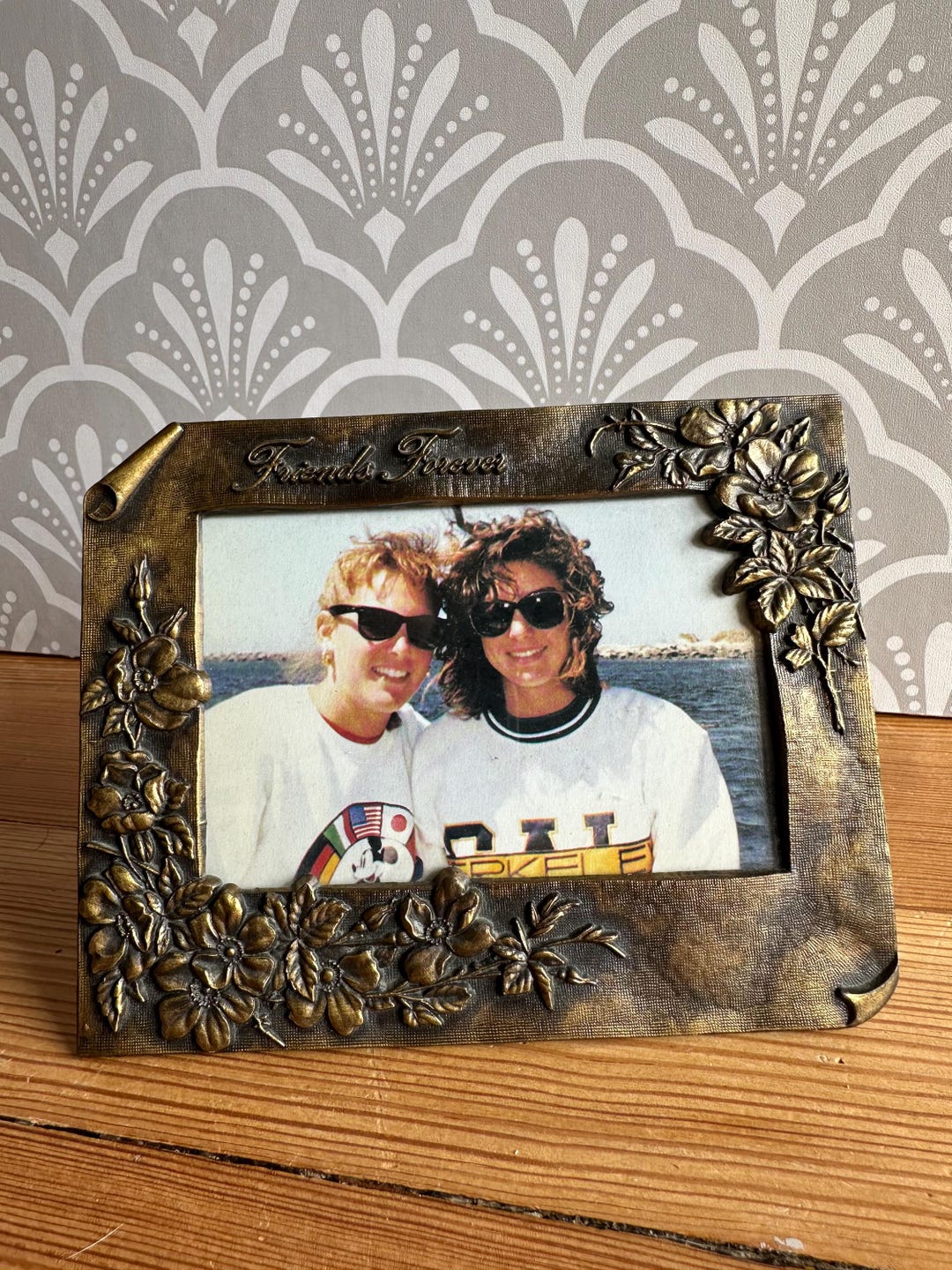 Bronze Vintage Friends Forever Photo Frame 1990s Horizontal Photo ...