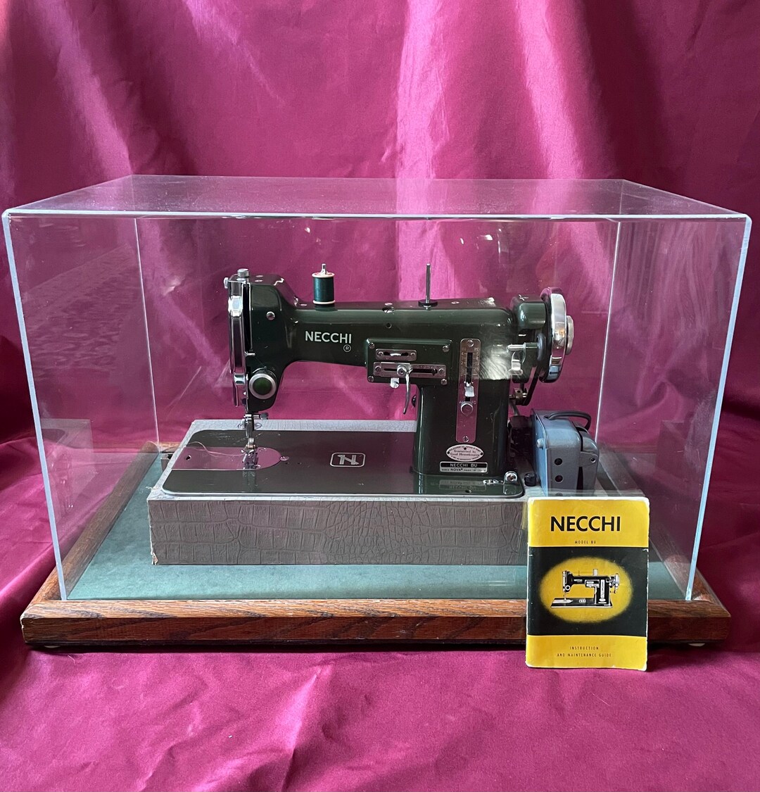 Necchi BU Nova Sewing Machine in Display Case 1950s - Etsy