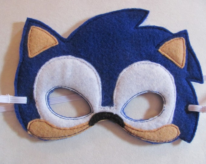 Rhinestoned Sonic the Hedgehog Mask - Etsy