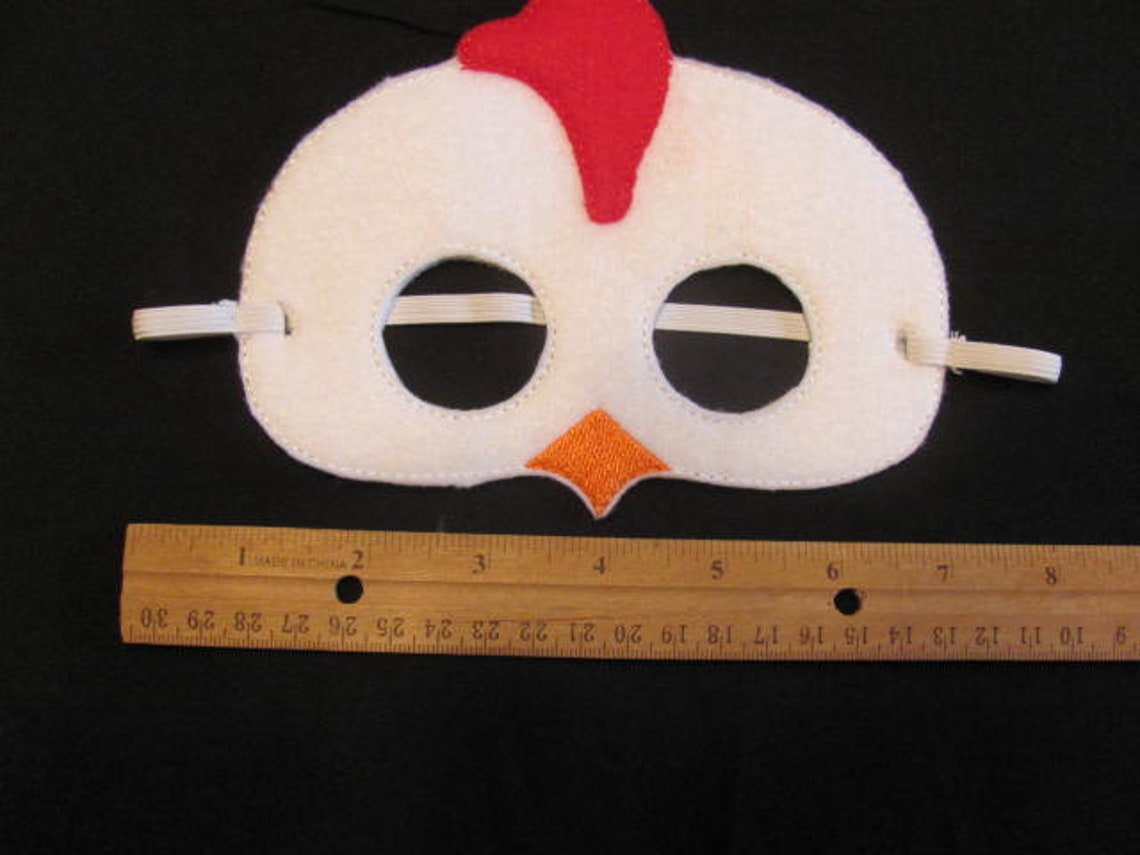 Chick Party Mask White Chick Photo Prop Chicken Party | Etsy