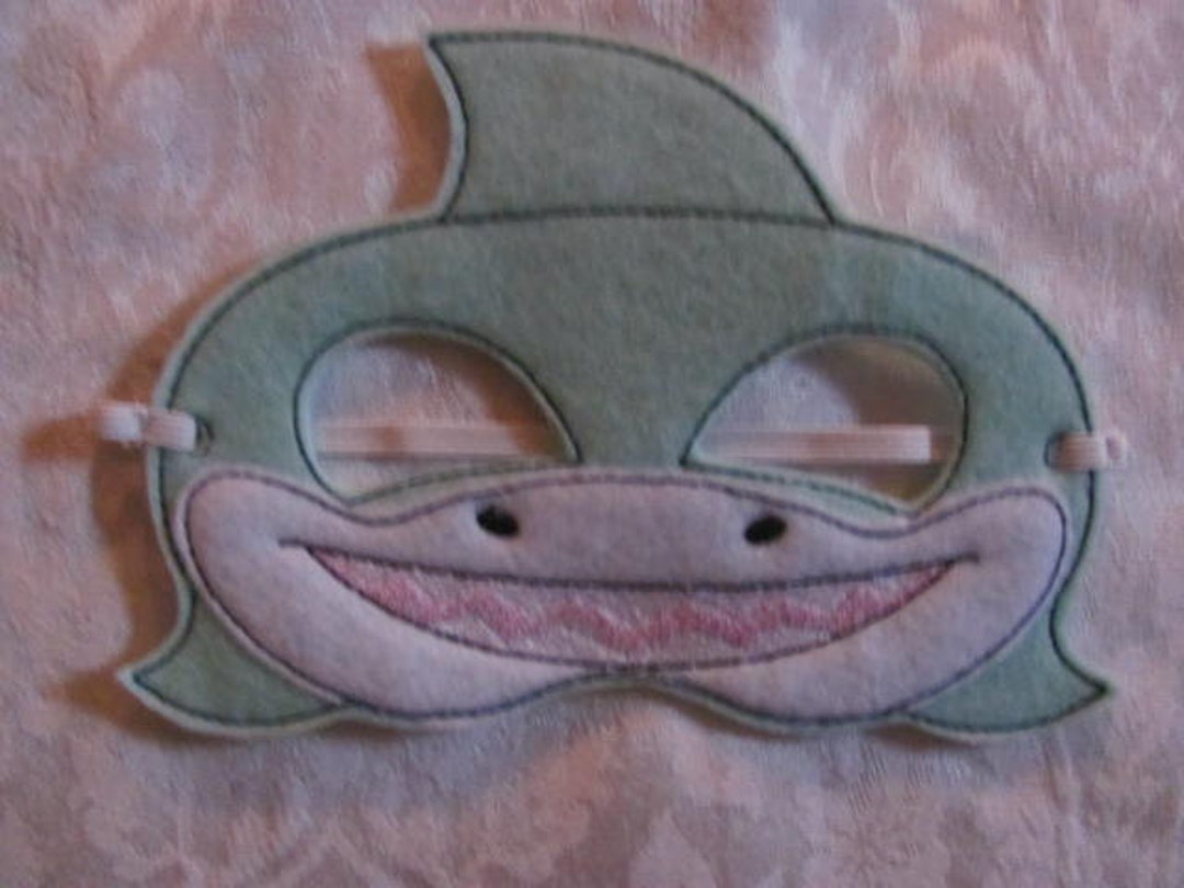 Shark Mask Choose Your Color - Felt Shark Mask - Photo Prop - Party ...