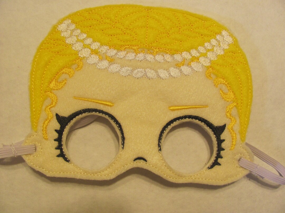 Mermaid Princess Party Mask - Blonde Hair Mermaid Photo Prop - Mermaid ...