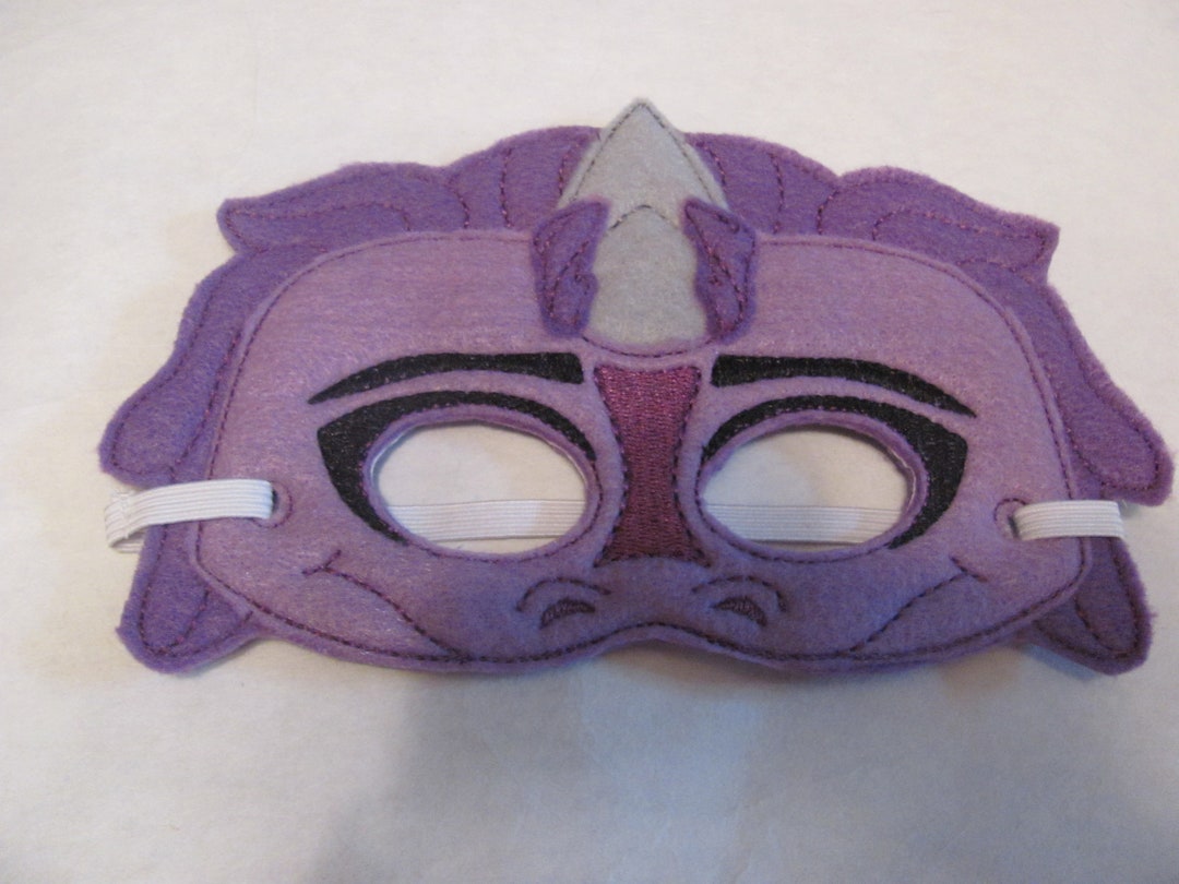 Happy Dragon Party Masks - Purple Dragon Photo Prop - Dragon Felt Mask ...