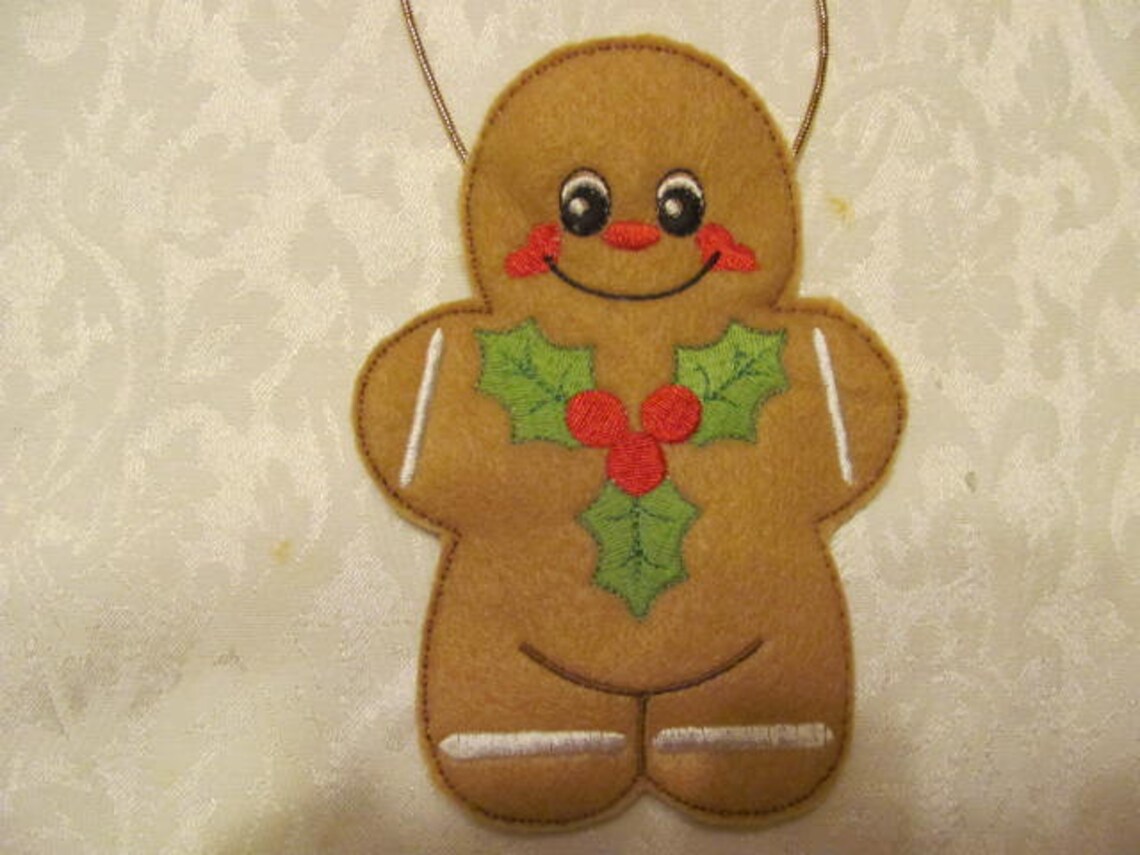 Gingerbread Men Christmas Treat Bags- Set of 6 Gingerbread Man Gift ...