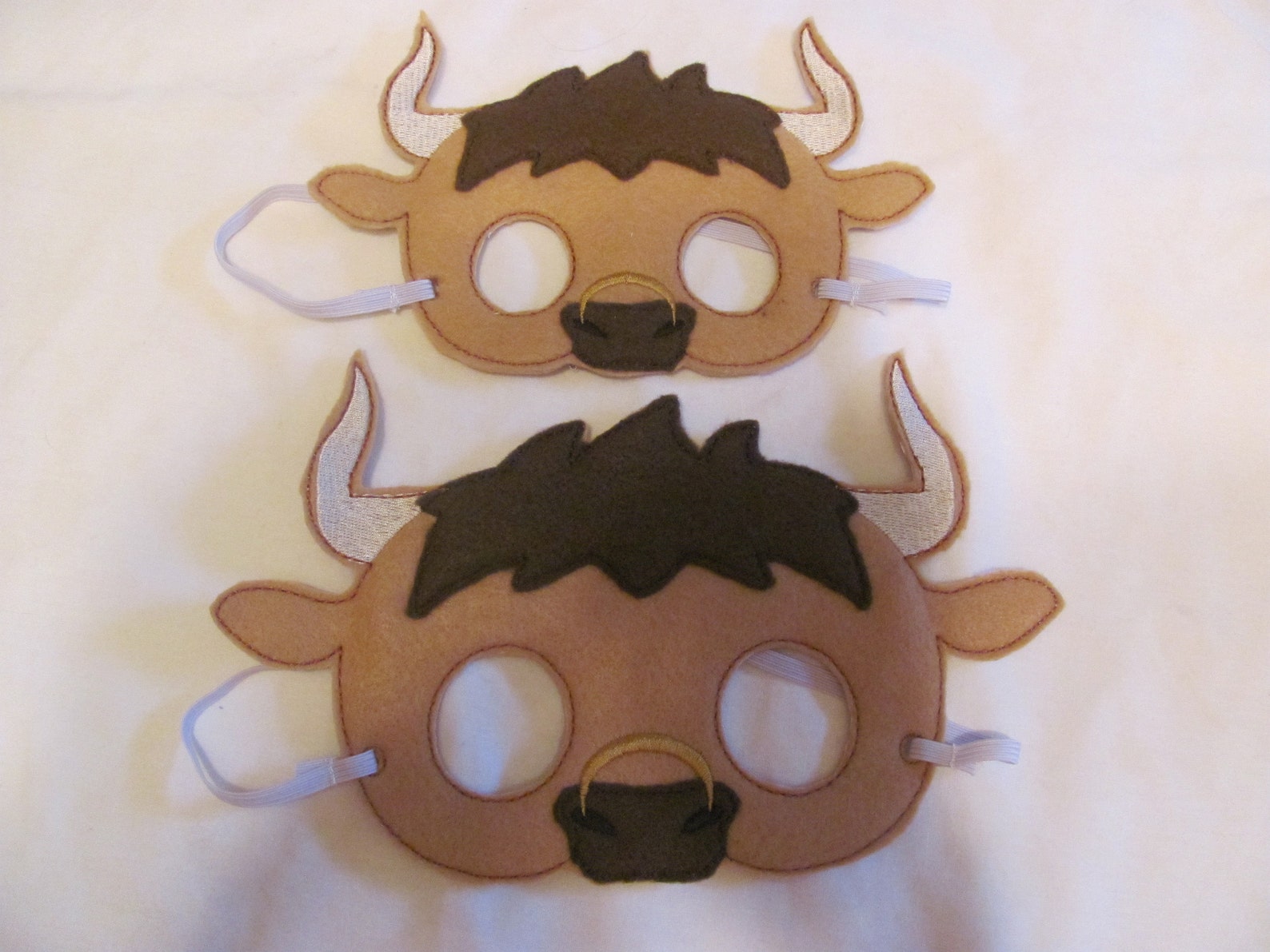 Bull Felt Party Mask 2 Sizes Bull Photo Prop Bull Party Favor Bull ...