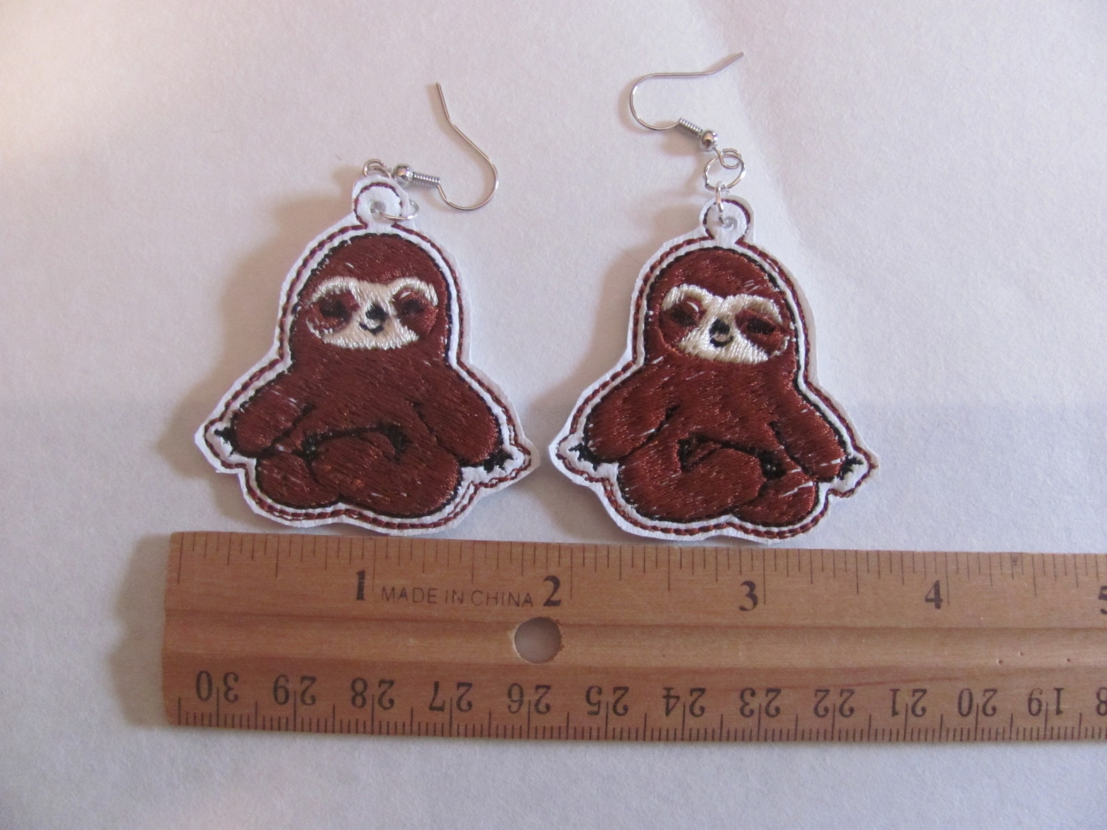 Sloth Earrings Sloth Faux Leather Earrings Sloth Earrings - Etsy