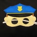 Police Officer Party Mask - Policeman Photo Prop - Police Officer Party ...
