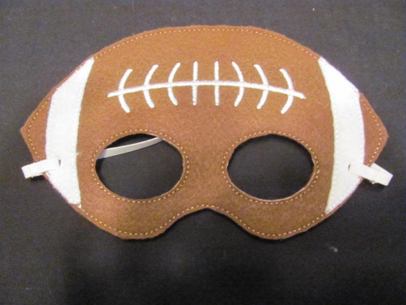 Football Felt Party Mask - Football Photo Prop - Football Party Favor ...