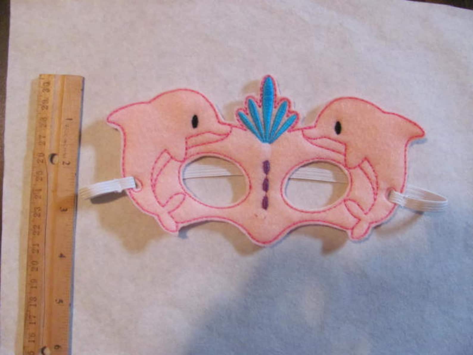 Dolphin Party Masks- Dolphin Photo Prop - Pink Dolphin Felt Mask ...
