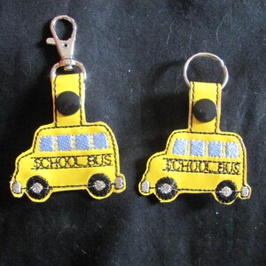 School Bus Key Fob - Bus Key Fob - School Bus Bag Tag - School Bus Key ...