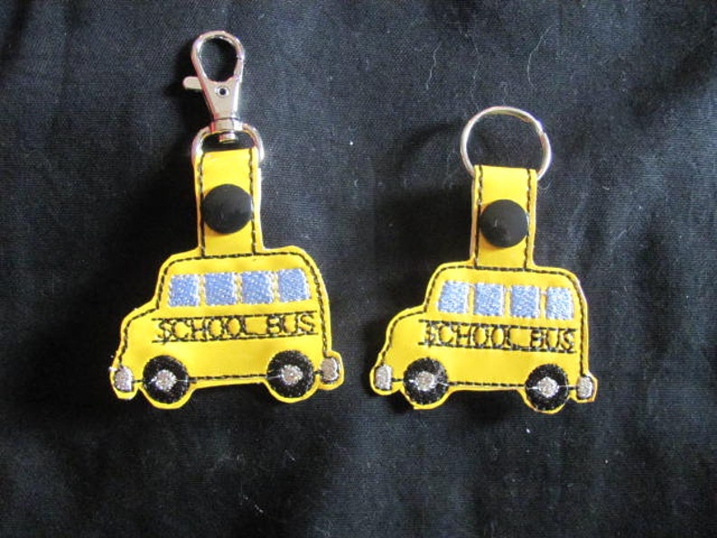 School Bus Key Fob Bus Key Fob School Bus Bag Tag School - Etsy